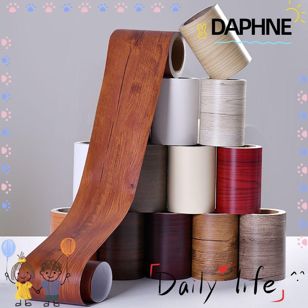 DAPHNE 10M/Roll Waist Line Wallpaper, Windowsill Wood Grain Wall Border ...