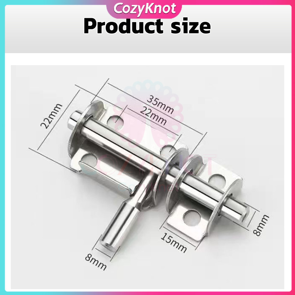 CKT Stainless Steel Door Latch Solid Sliding Bolts Latch Hasp Home ...