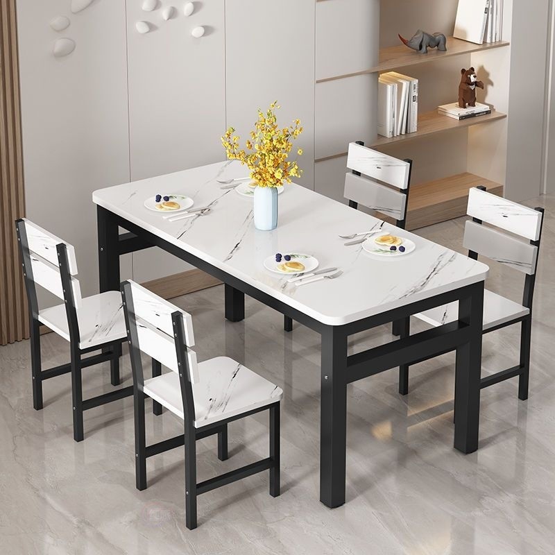 Dining Tables and Chairs Set Modern Restaurant Table Simple Small ...