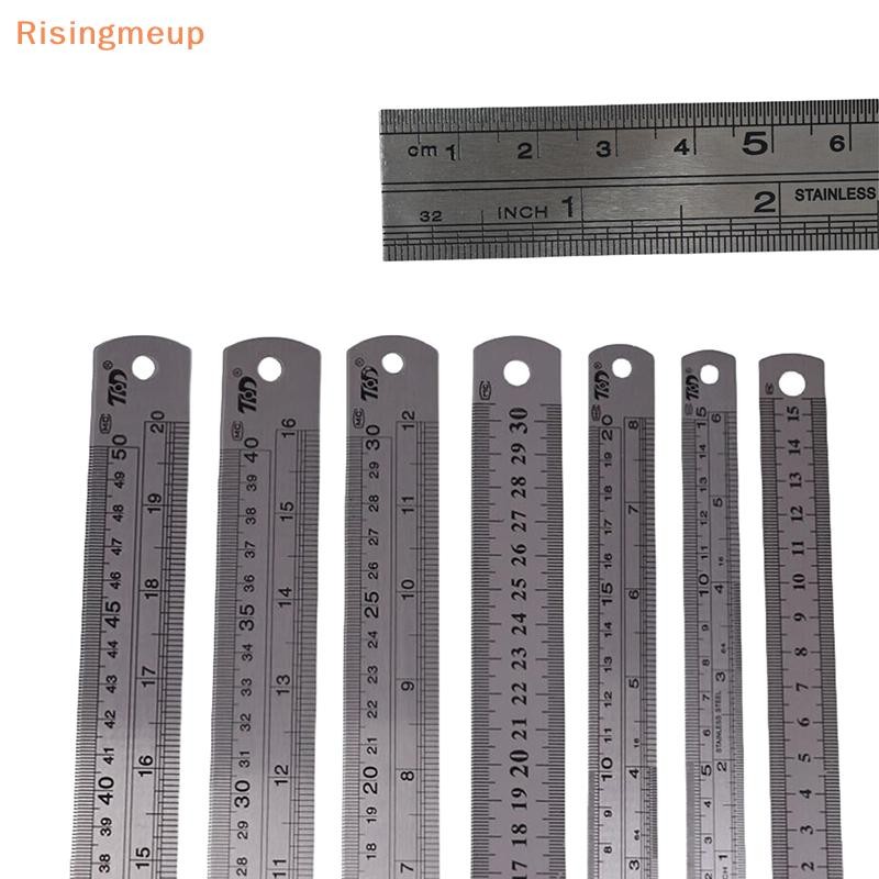 [Risingmeup] 1PC 15/20/30/40/50CM Metal Rulers With High Precision ...