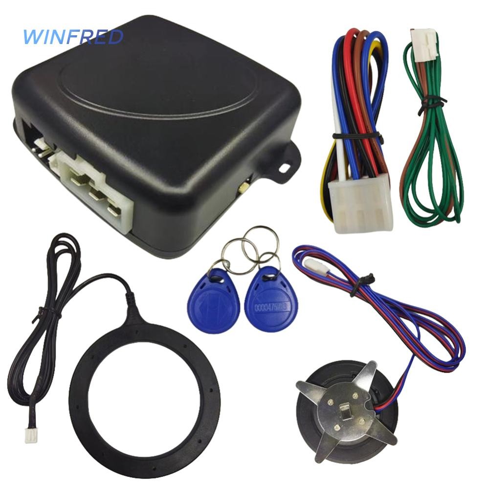 12V Car Ignition Switch RFID Engine Start Push Button Keyless Entry ...
