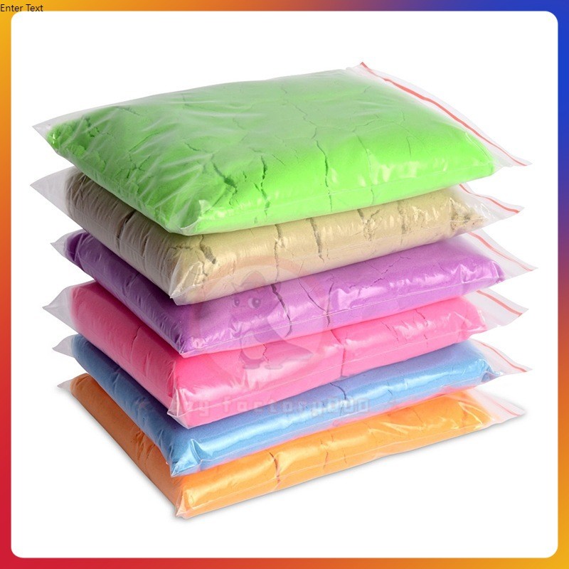 500g Dynamic Sand Play Toys Magic Clay Molding Colored Soft Slime Space ...