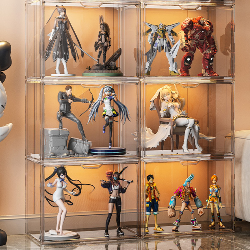 Gundam Figure Display Cabinet Home Anime Storage Display Stand Living ...