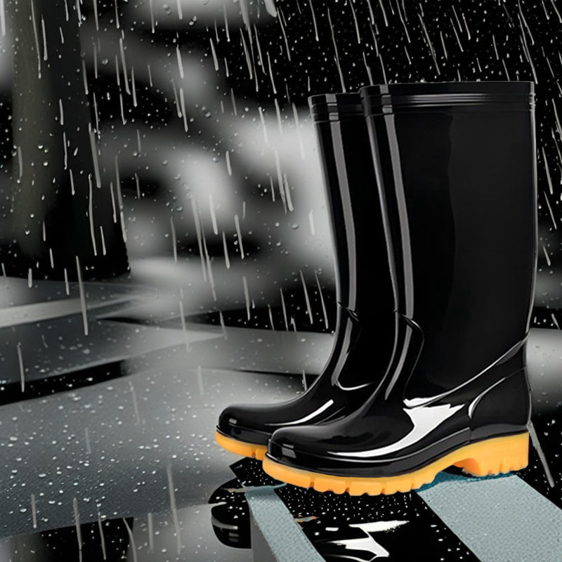 High-Tube Men's and Women's Rain Boots Classic Urban Clogs | Shopee ...