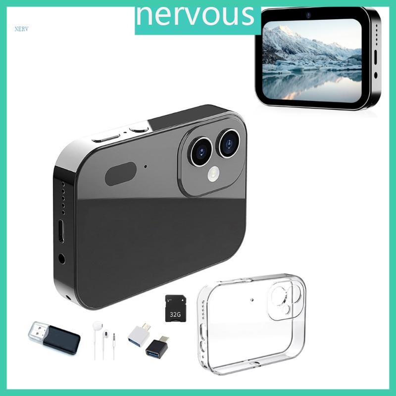 NERV 64MP Triple Lens Digital Camera for Vlogging and Photography 3Inch ...