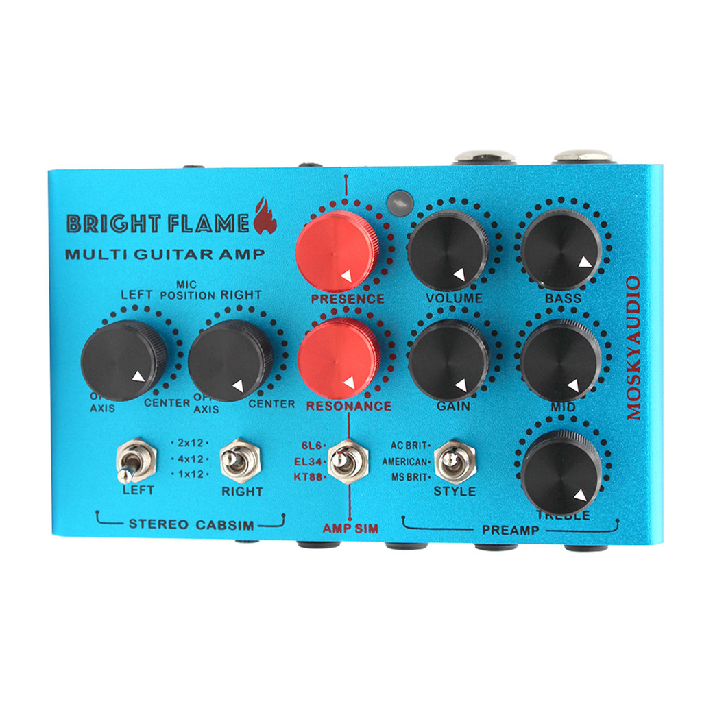 MOSKYaudio Bright Flame DI Box Multi Effect Pedal Pre-amp Simulator ...