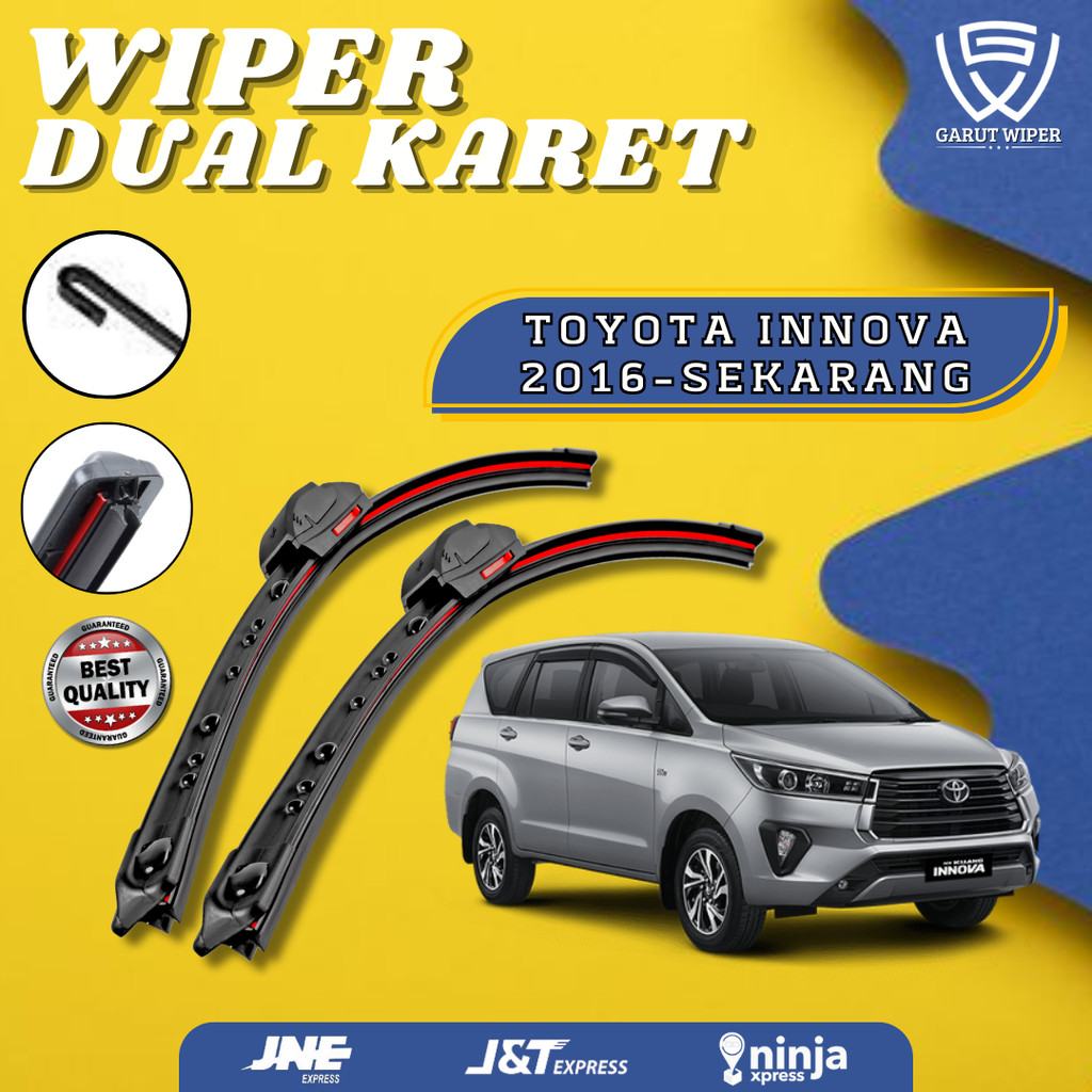 Innova Reborn Car Wiper 2016-Present Frameless Dual Blade Double Rubber ...