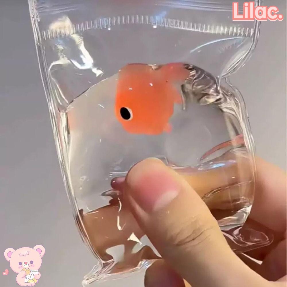 LILAC Squeeze Toy, Cute Fish Pattern Reducing Anxiety Squeeze Cat Doll ...