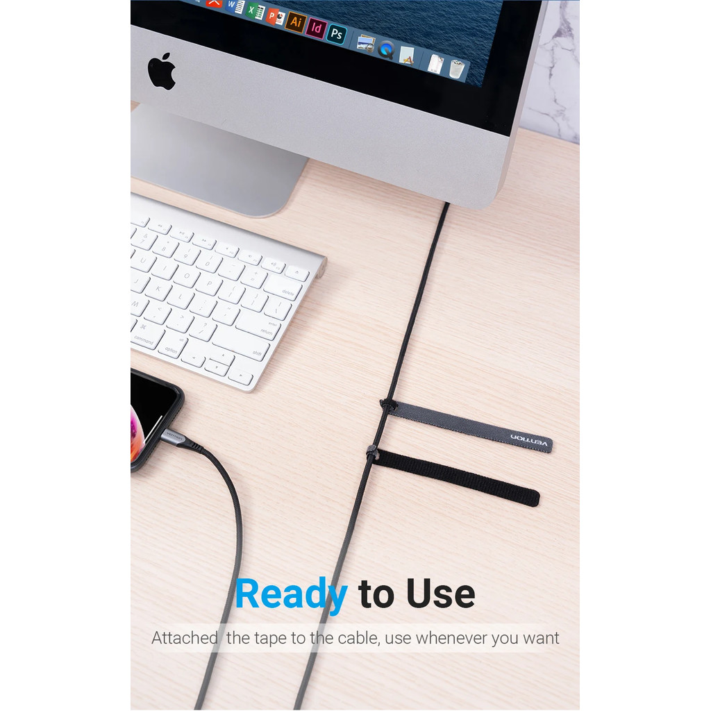 Vention USB Cable Winder Cable Organizer 20PCS/Packs Cable Management ...