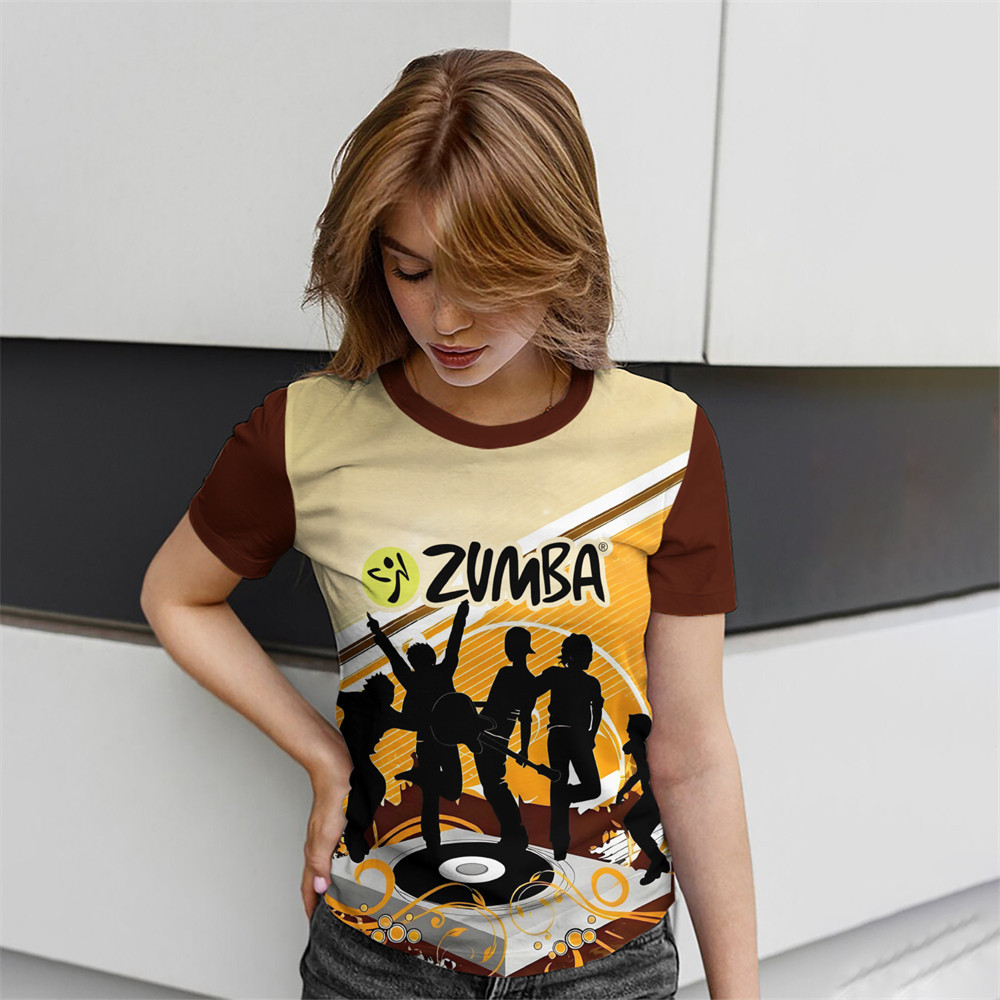 Women's Fully Sublimated Shirt GAD T-shirt Zumba Wear Outfit For Women ...