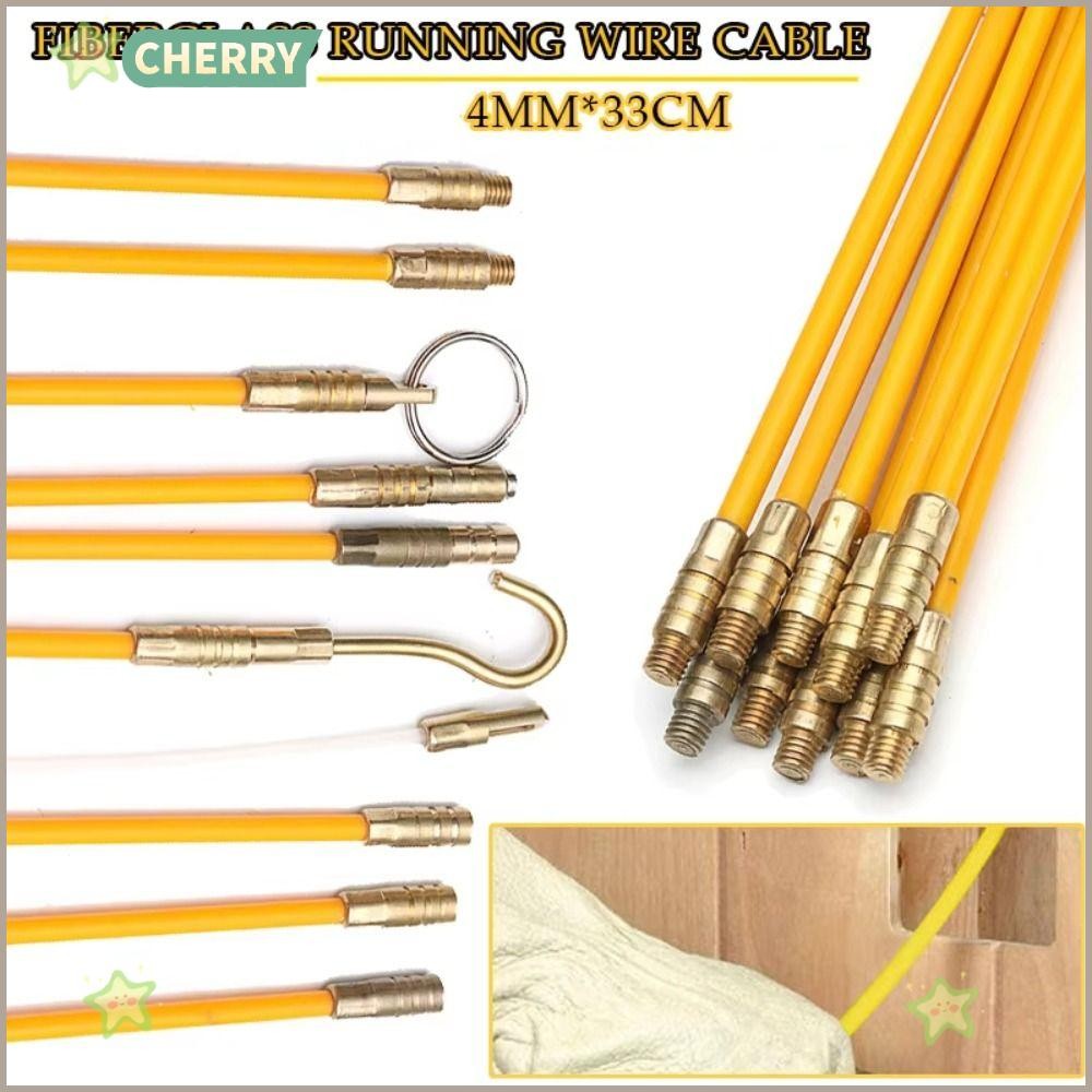 CHERRY3 10Pcs Running Cable Wire Kit, Fiberglass Diameter 4mm Cable ...