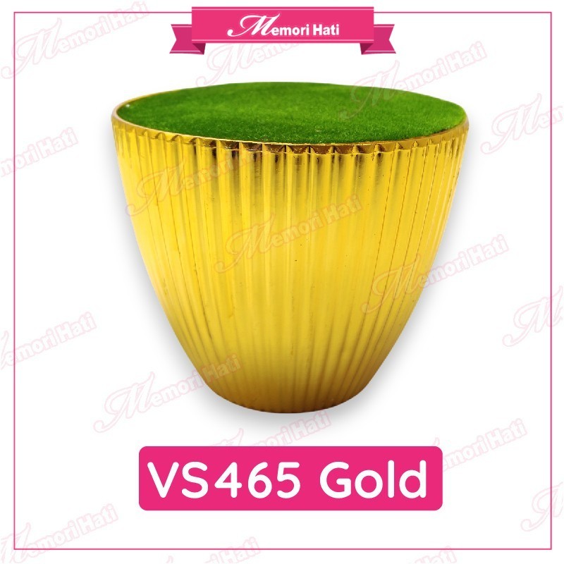 VS465 Pasu Bunga Plastik Mini Gabus Emas / Gold Plastic Flower Vase ...