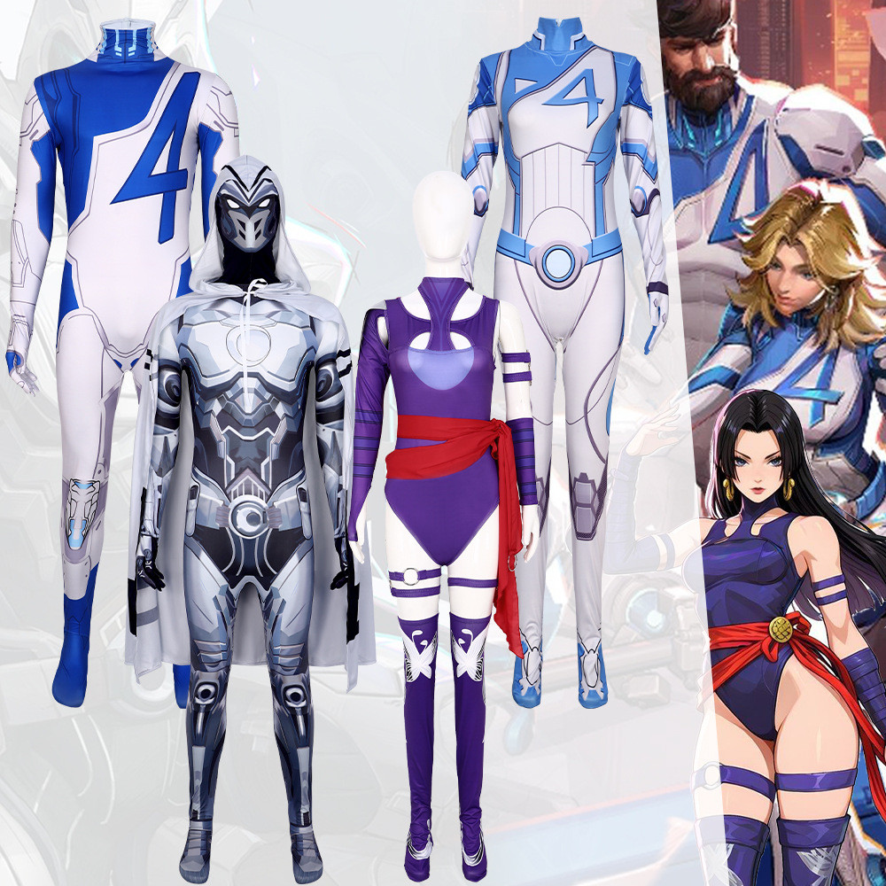Marvel Rivals Fighting Moonlight Knight Mr. Magic cosplay Halloween ...