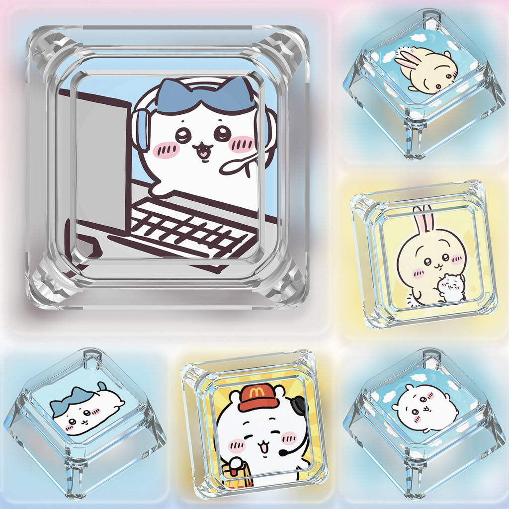 Transparent Transparent Unique Keycap chiikawa Cute Ikawa Gifts Can Be ...