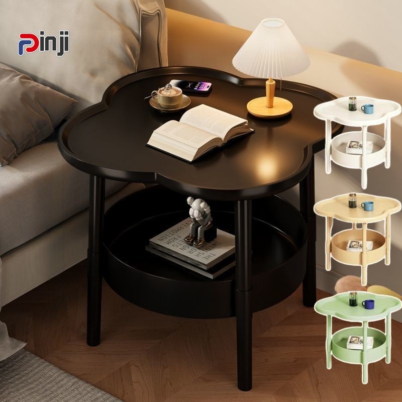 Flower Shaped Tea Table Simple Round Side Table Living Room Double ...