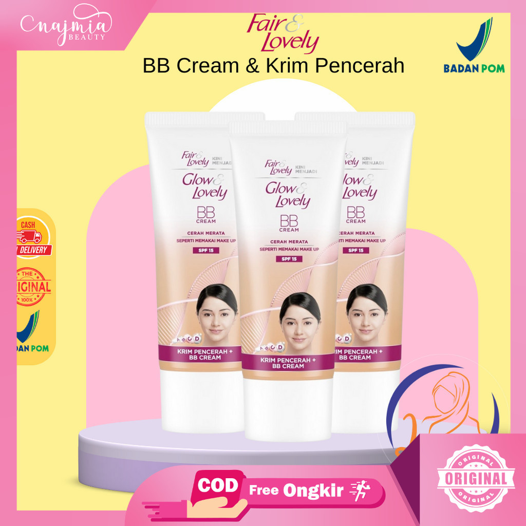 Najmia 2 - Glow & Lovely Bb Cream + Brightening Cream For All Skin Type ...