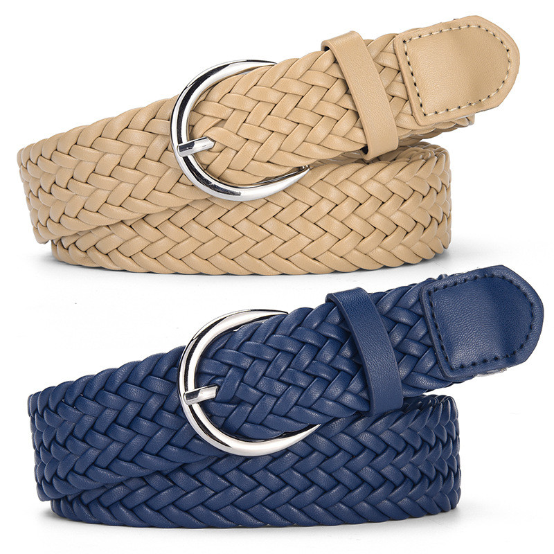 Retro Korean-style Needle-buckle Hand-woven Wide Belts for Women ...