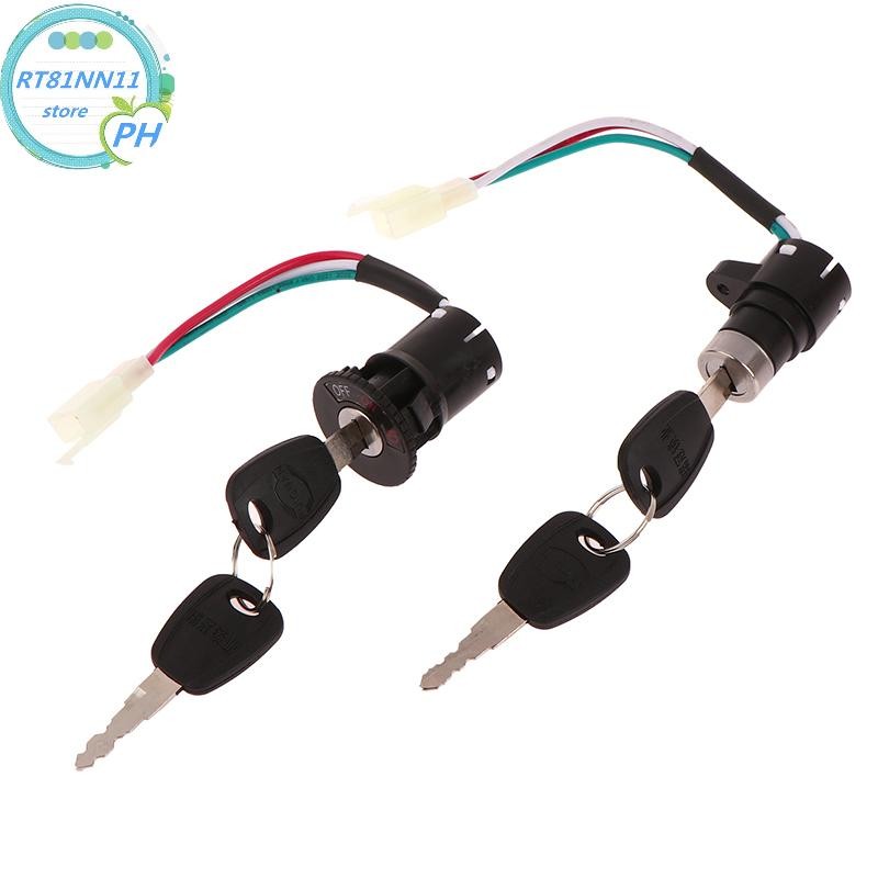 rt81nn11 1Set Universal Motorcycle E-bike Ignition Switch Key With Wire ...