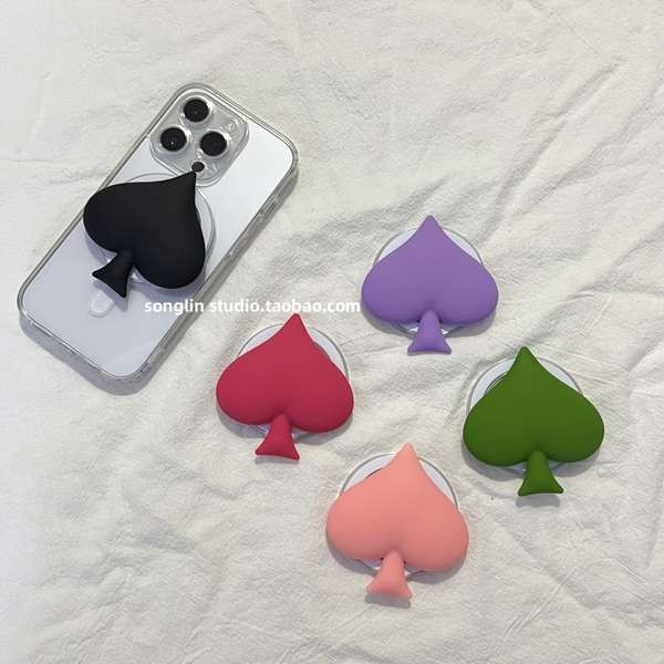 pop socket magsafe pop socket Love spade three-dimensional simple ...