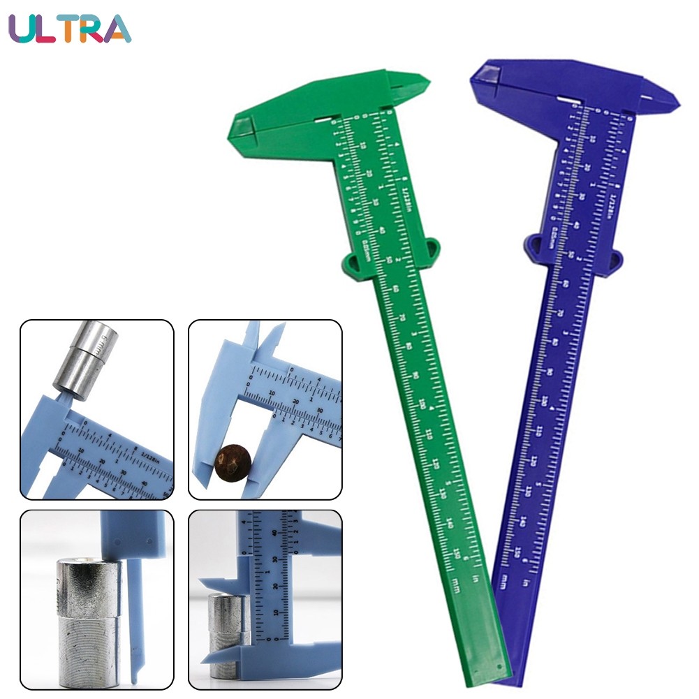 ULTRA| 0-150mm Vernier Calipers Double Rule Scale Plastic Depth Height ...