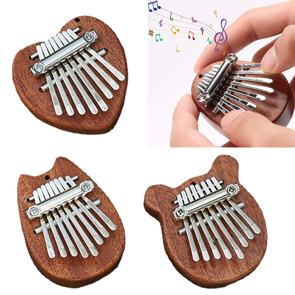Gifts Music Box 8 Keys Mini Wooden Kalimba Spirited Away Finger Thumb ...