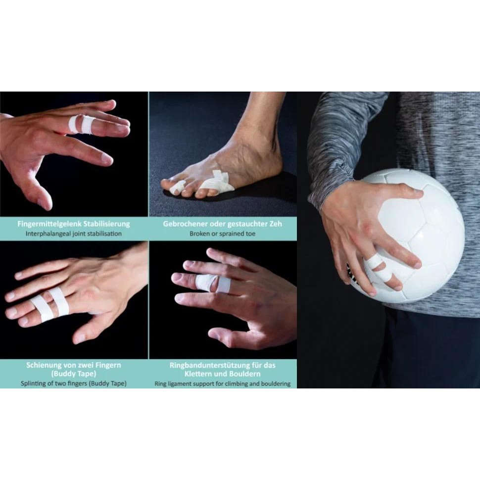 2 Rolls Finger Tape Skin-Friendly Fingers Athletic Sports Tape for ...