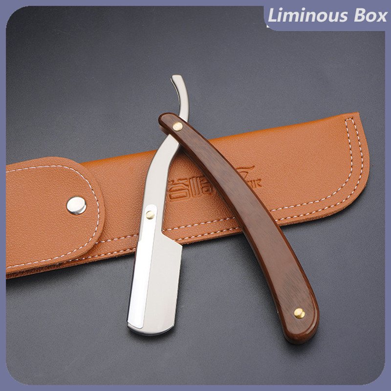 Vintage Men Manual Shavering Knife Home Barber Razor Eyebrows Trimming ...