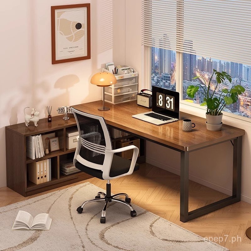 Computer Desk Corner Desk Bookshelf Integrated Desk Desk Student ...
