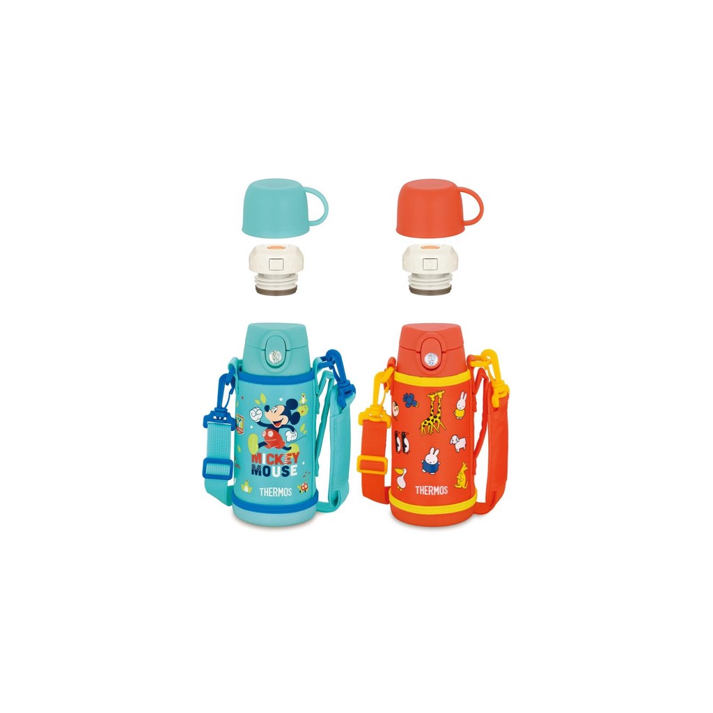 Thermos Water Bottle Vacuum Insulated 2-Way Bottle 0.6L/0.64L Mickey ...