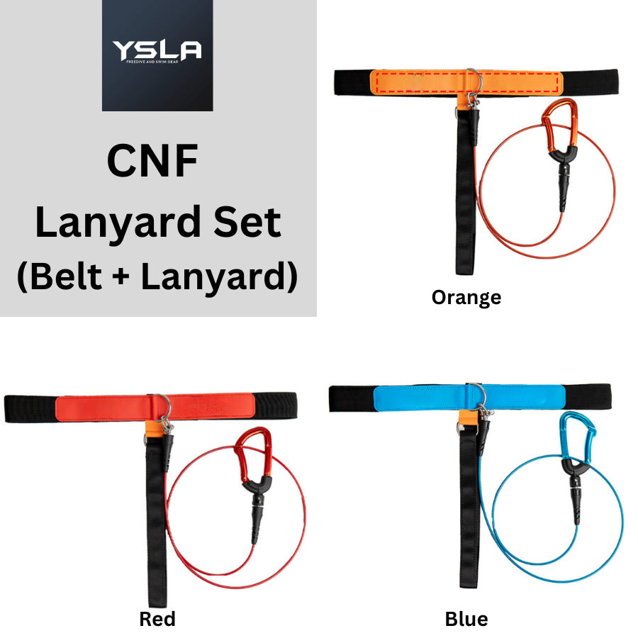 Ysla CNF Lanyard Set (Belt and Lanyard) for Freedive line training ...