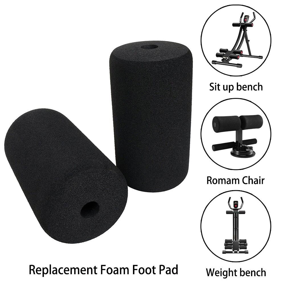 PP+Foot Foam Pads Rollers For Leg Extension Weight Bench Replacement ...