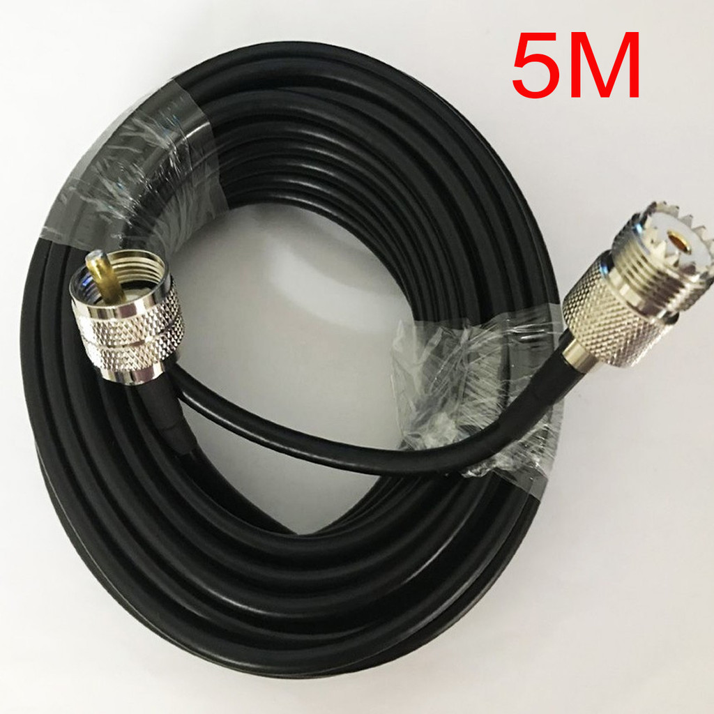 UHF SO239 Female to UHF PL259 Male Connector RG58 50-3 RF Coax Coaxial Cable 50ohm 5m 10m 20m ...