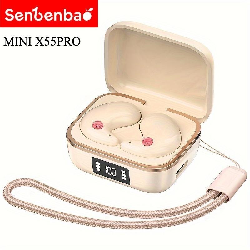 Digital Display Screen Earphones X55 PRO Earbuds Mini Sleep Invisible ...
