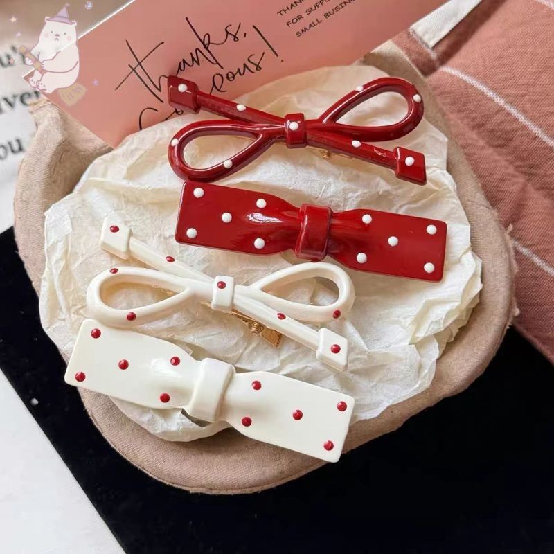 【E.five】 Women Simple Hair Clip Exquisite Retro Hair Clip Bright ...