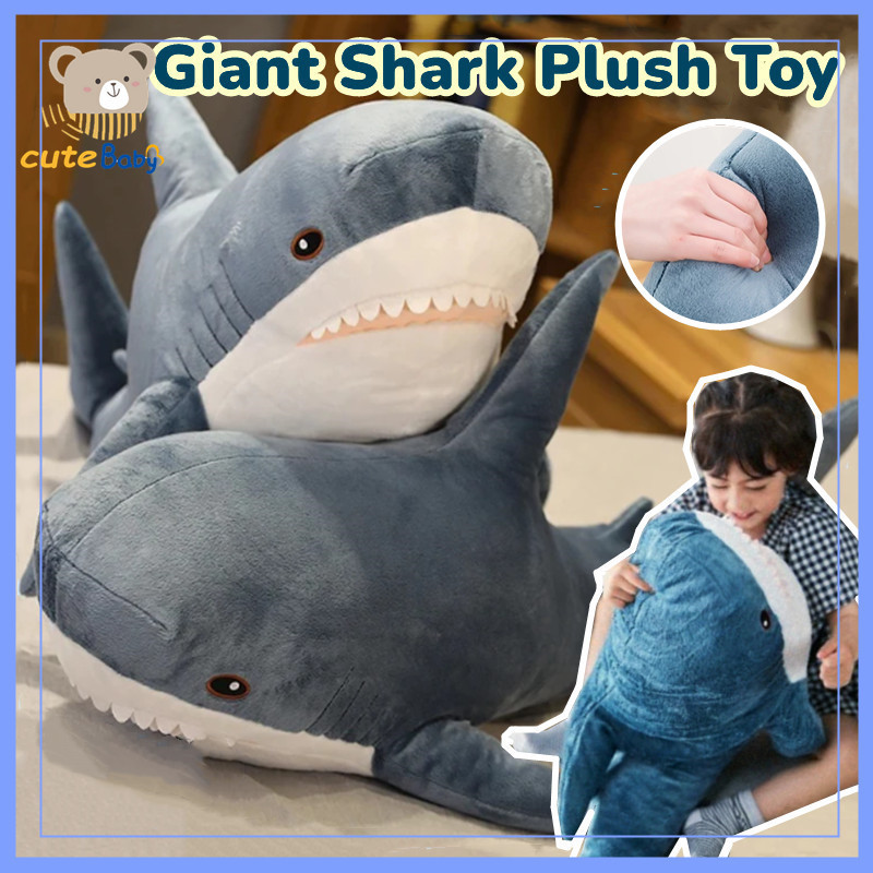 45/60/80cm Shark Plush Toy Soft Cute Stuffed Shark Doll for Kids Animal ...