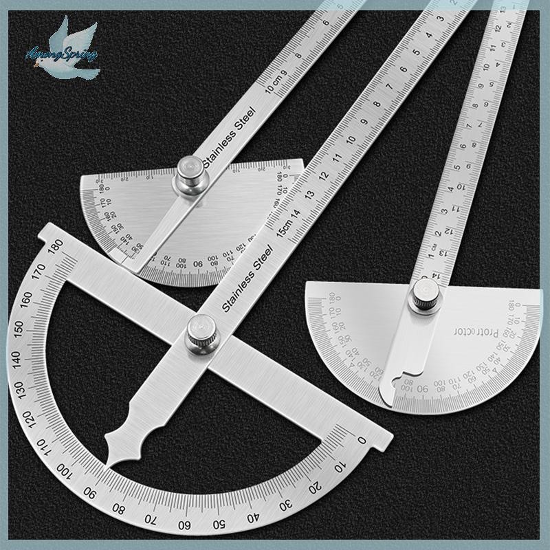 AmongSpring> 180 Degree Protractor Metal Angle Finder Goniometer Angle ...