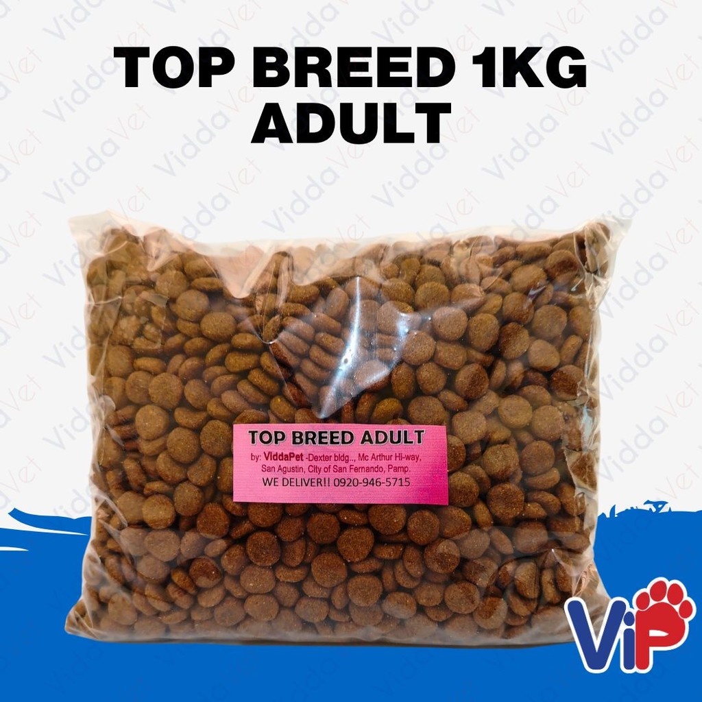 Top Breed Adult Dog Food 1kg for Animals (REPACKED) | Shopee Philippines