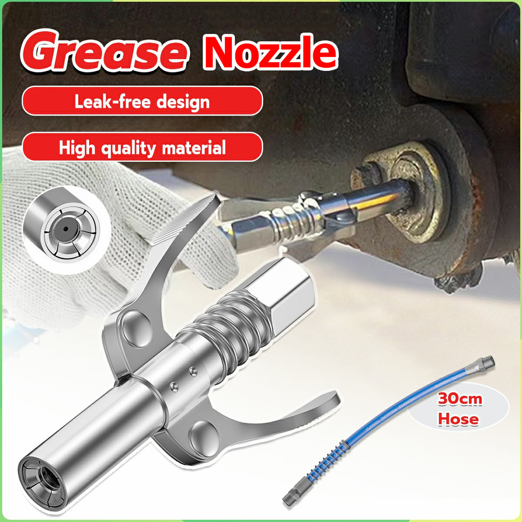 Grease Gun Coupler 10000PSI Heavy-Duty Car Grease Nozzle Coupler Quick ...