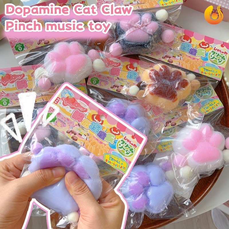 Cute Dopamine Soft TPR Big Cat Claw Stress Relief Toy - Surprise Gift ...