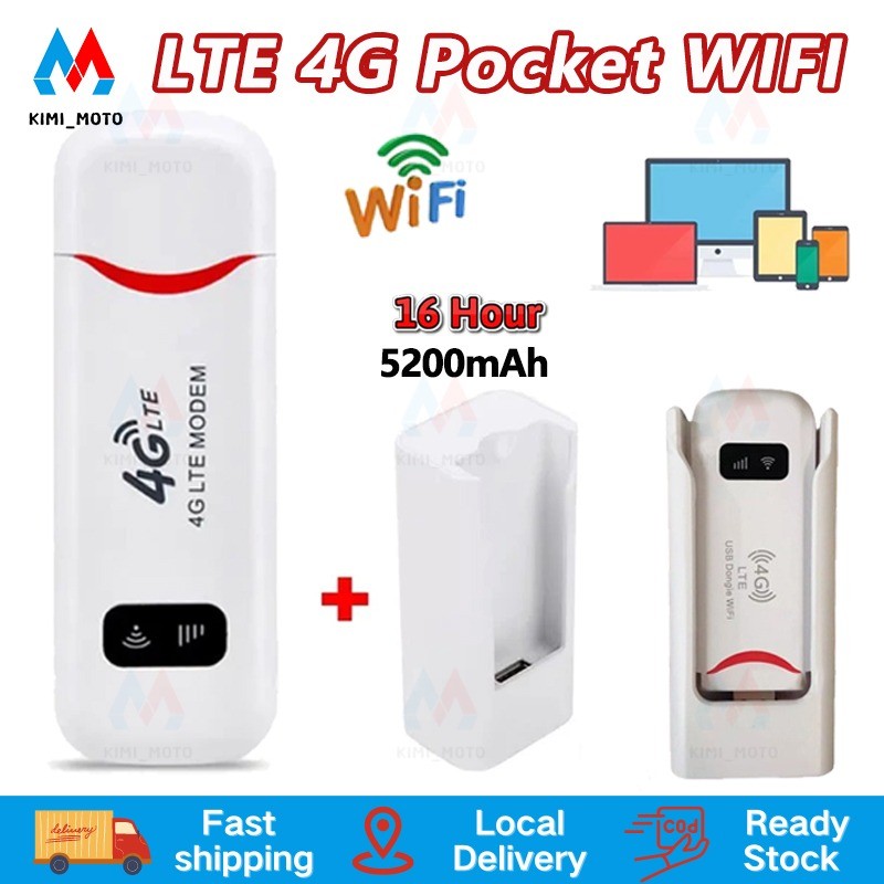 Wireless 4G LTE WiFi Router Modem Universal SIM Card 150Mbps USB Mini ...