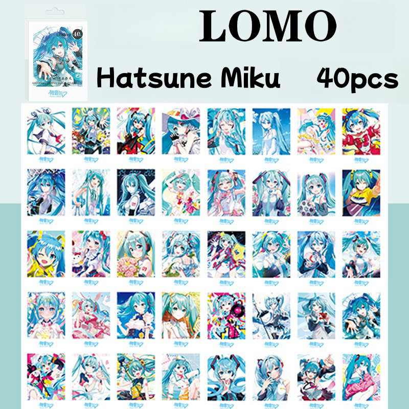 40pcs Hatsune Miku Lomo cards Kitty My Little Pony Photocards The fairy ...