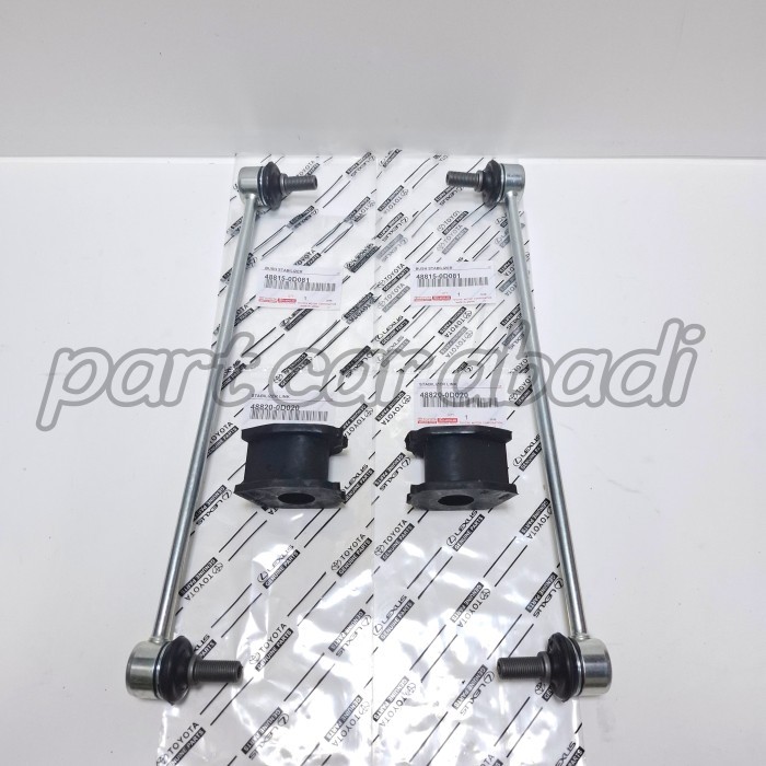 Stable Link & Rubber Stabilizer Set 4Pc Original Toyota Yaris New Vios ...
