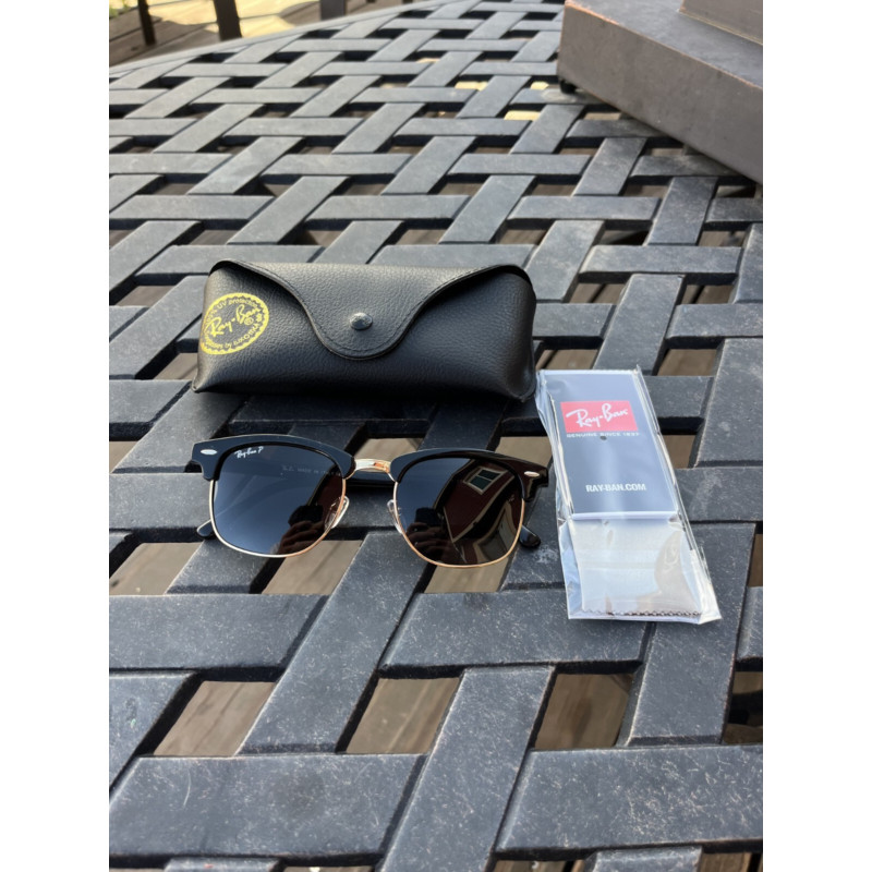 Ray Ban Black And Gold Clubmaster Sunglasses | Shopee Philippines