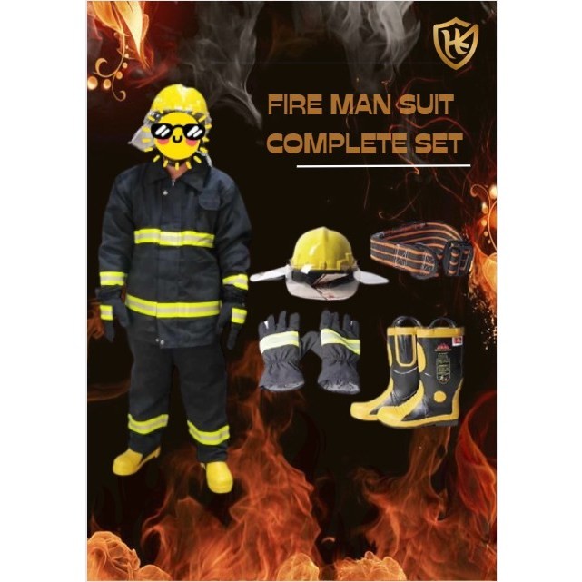 Fireman Suit Complete Set Boots/gloves/helmet | Shopee Philippines