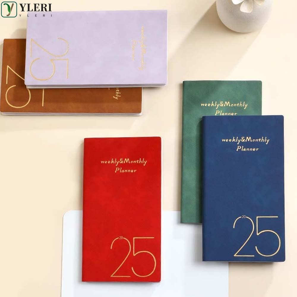 YLERI 2025 Planner Notebook, Solid Color 365 Days A6 Planner Notepad ...