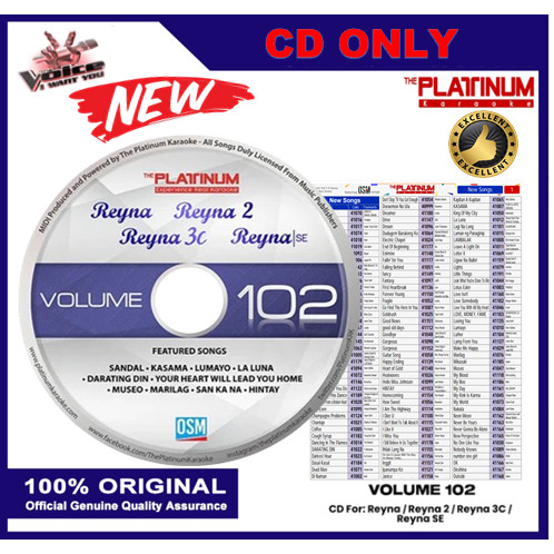 The Platinum Reyna,Reyna2,Reyna3c,Reyna3SE Updated CD - Vol:102 | Shopee Philippines