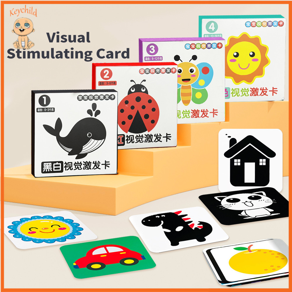 Keychild Black White Visual Stimulation Visual Training Early Learning ...