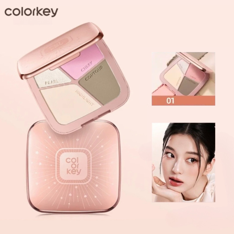 COLORKEY Contouring Four Colors Contouring Palette Highlights Blush ...