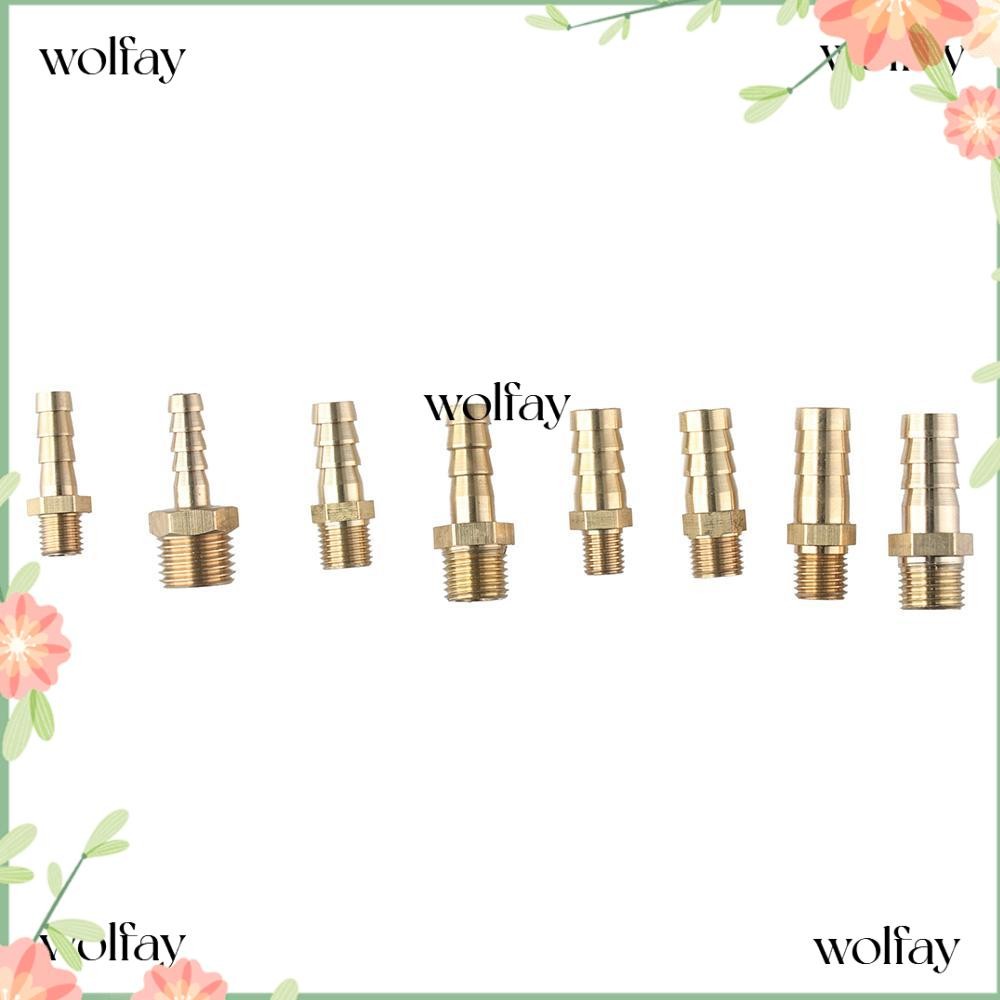 WOLFAY 2PCS Fitting Connector, M8 M10 M12 M14 Mini Barbed Hose Fittings ...