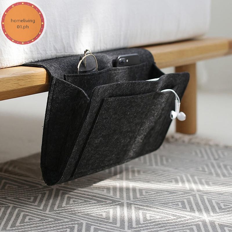 homeliving01 1pc Felt Bedside Storage Bag Pouch Bed Desk Bag Sofa TV ...